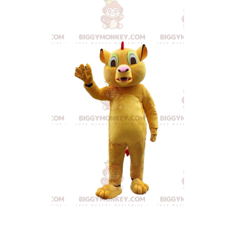 BIGGYMONKEY™ mascot costume of Simba, famous lion