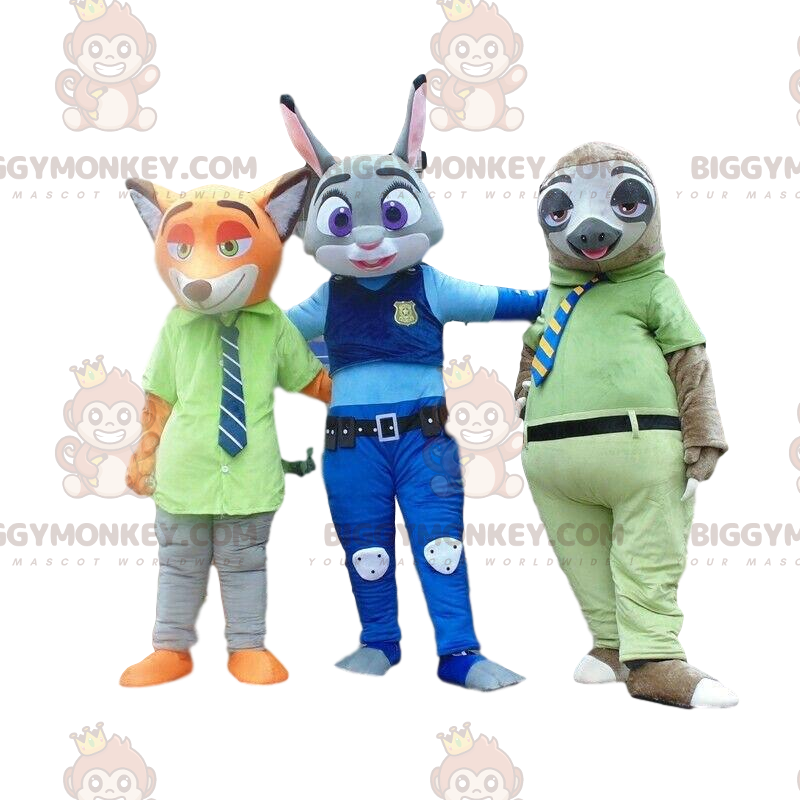 3 BIGGYMONKEY™s mascot, a fox, a rabbit and a