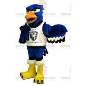 Black and White Blue Eagle BIGGYMONKEY™ Mascot