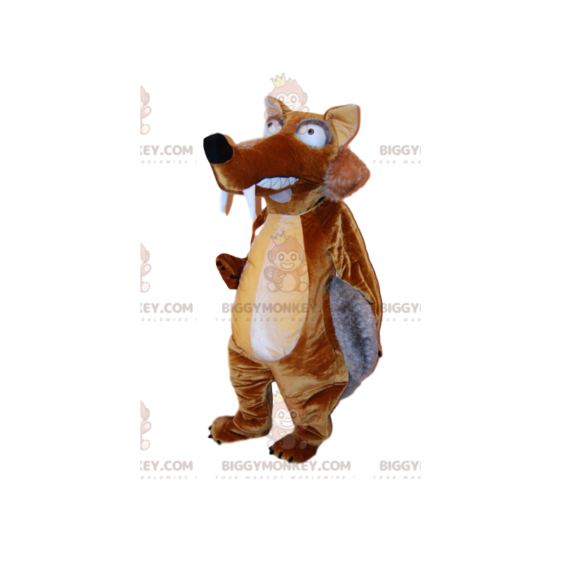 BIGGYMONKEY™ mascot costume of Scrat, the famous