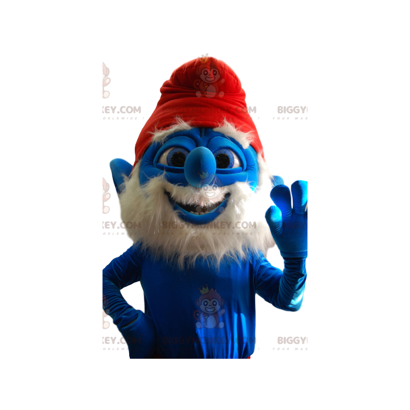 Papa Smurf BIGGYMONKEY™ mascot costume. Papa Sizes L (175-180CM)