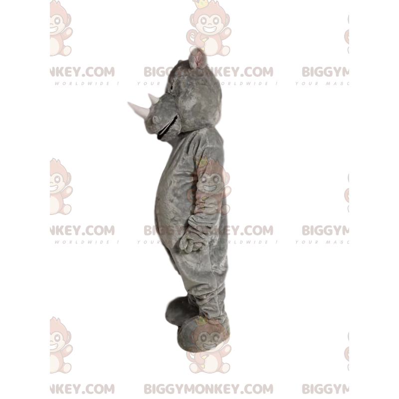 BIGGYMONKEY™ Gray Rhinoceros Mascot Costume.