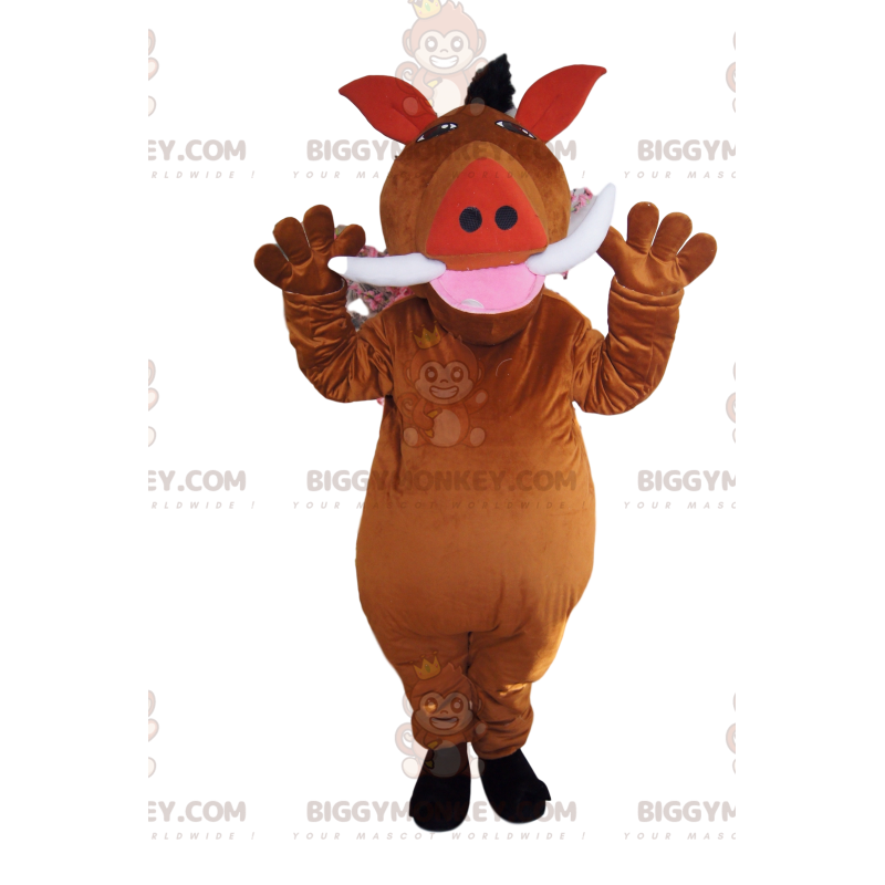 BIGGYMONKEY™ mascot costume of Pumba, the famous