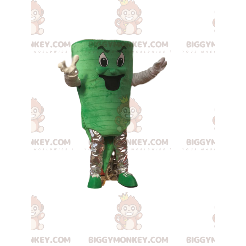 Costume de mascotte BIGGYMONKEY™ de bonhomme vert