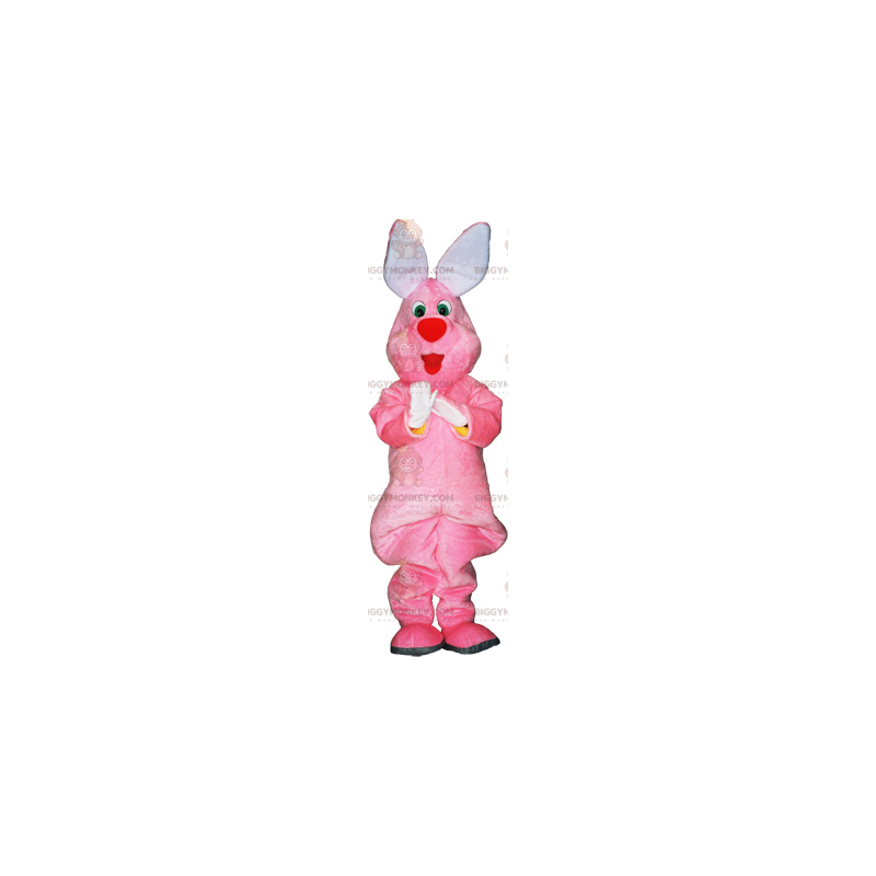 Plush Pink Bunny BIGGYMONKEY™ Mascot Costume - Sizes L (175-180CM)