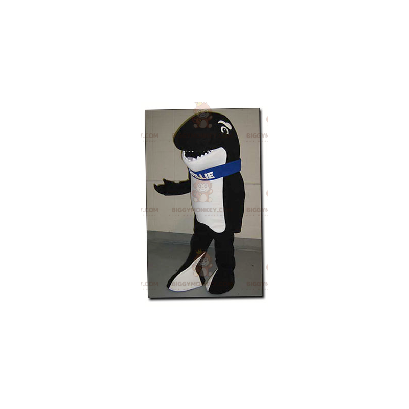 Black and White Orca BIGGYMONKEY™ Mascot Costume