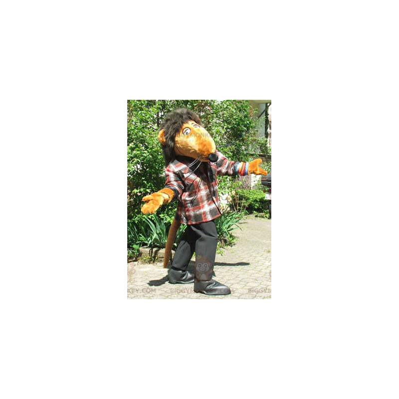 Giant Orange Rat BIGGYMONKEY™ Mascot Costume