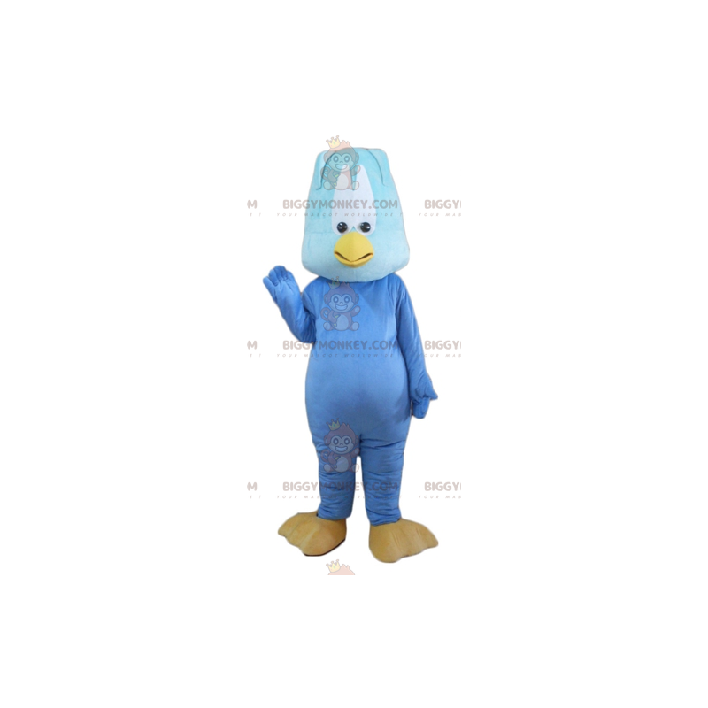 Disfraz de mascota BIGGYMONKEY™ de pollito azul