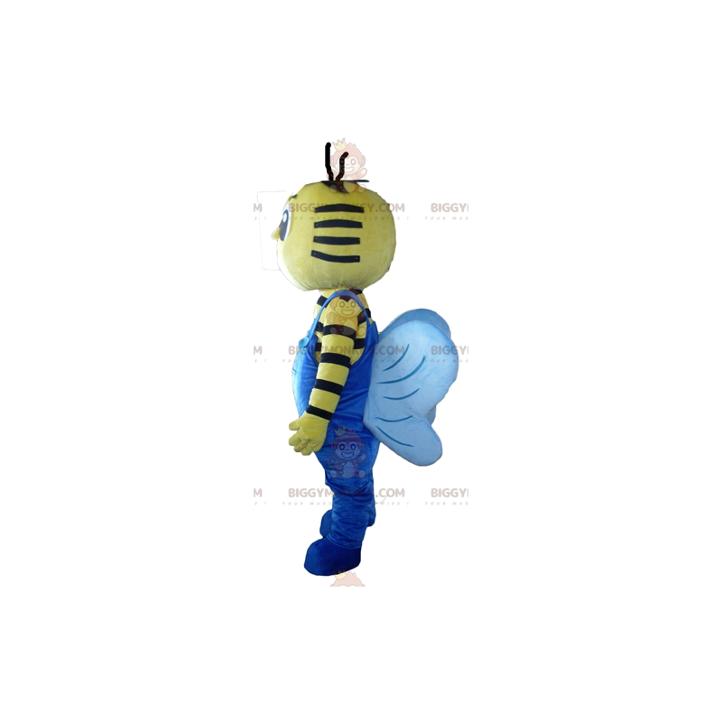 Yellow and Black Bee BIGGYMONKEY™ Mascot Costume Sizes L (175-180CM)