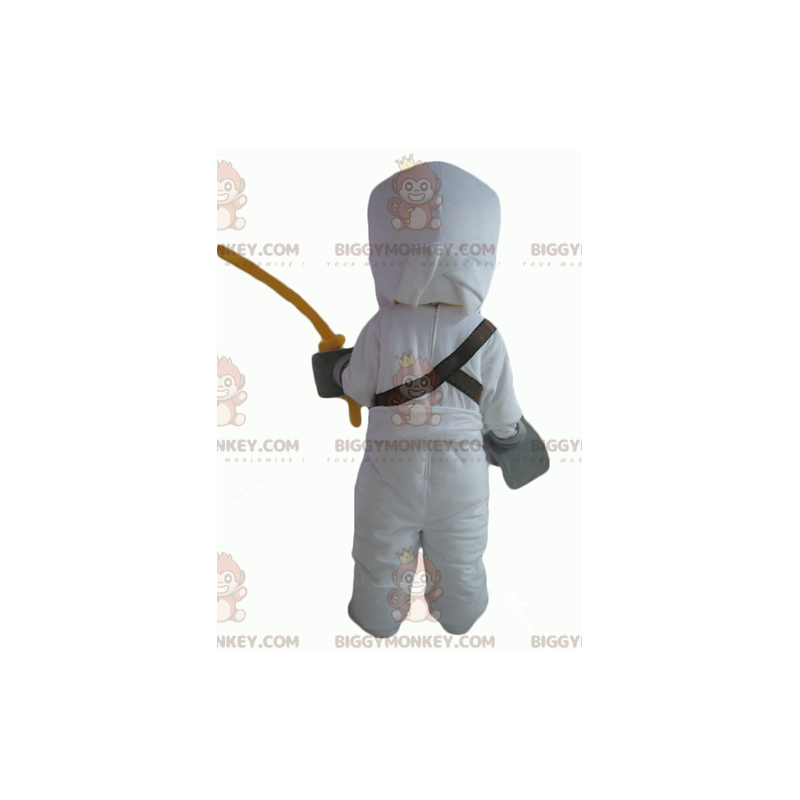 Lego samurai yellow and white BIGGYMONKEY™ mascot