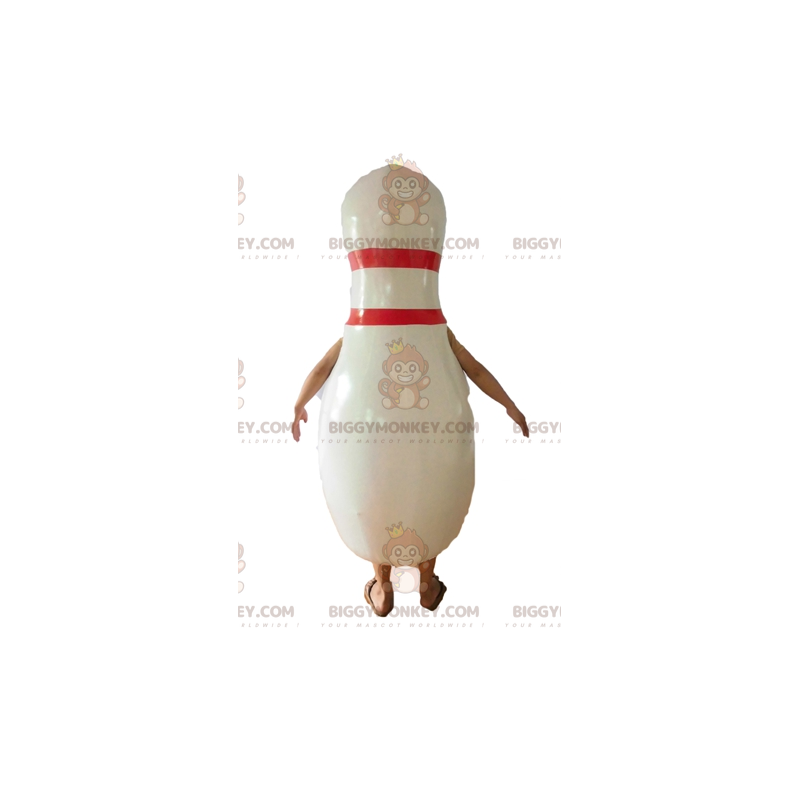 Giant bowling pin BIGGYMONKEY™ mascot costume.